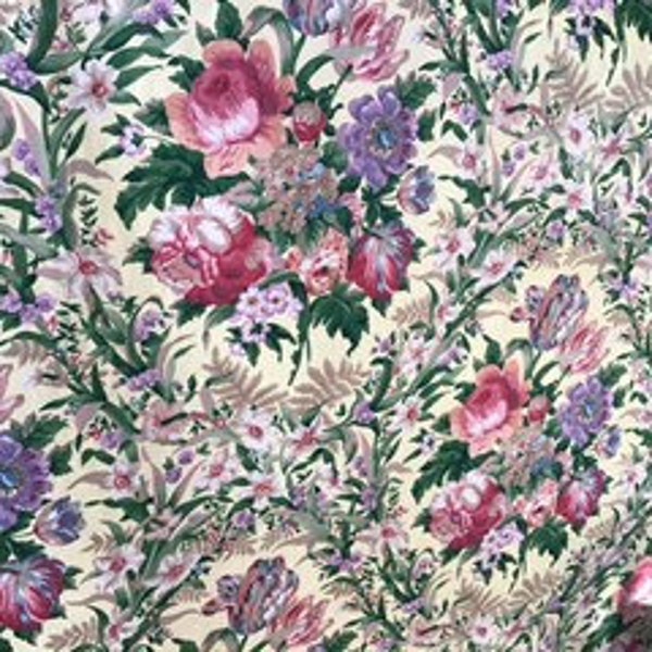 Polished Cotton Floral Fabric - Etsy
