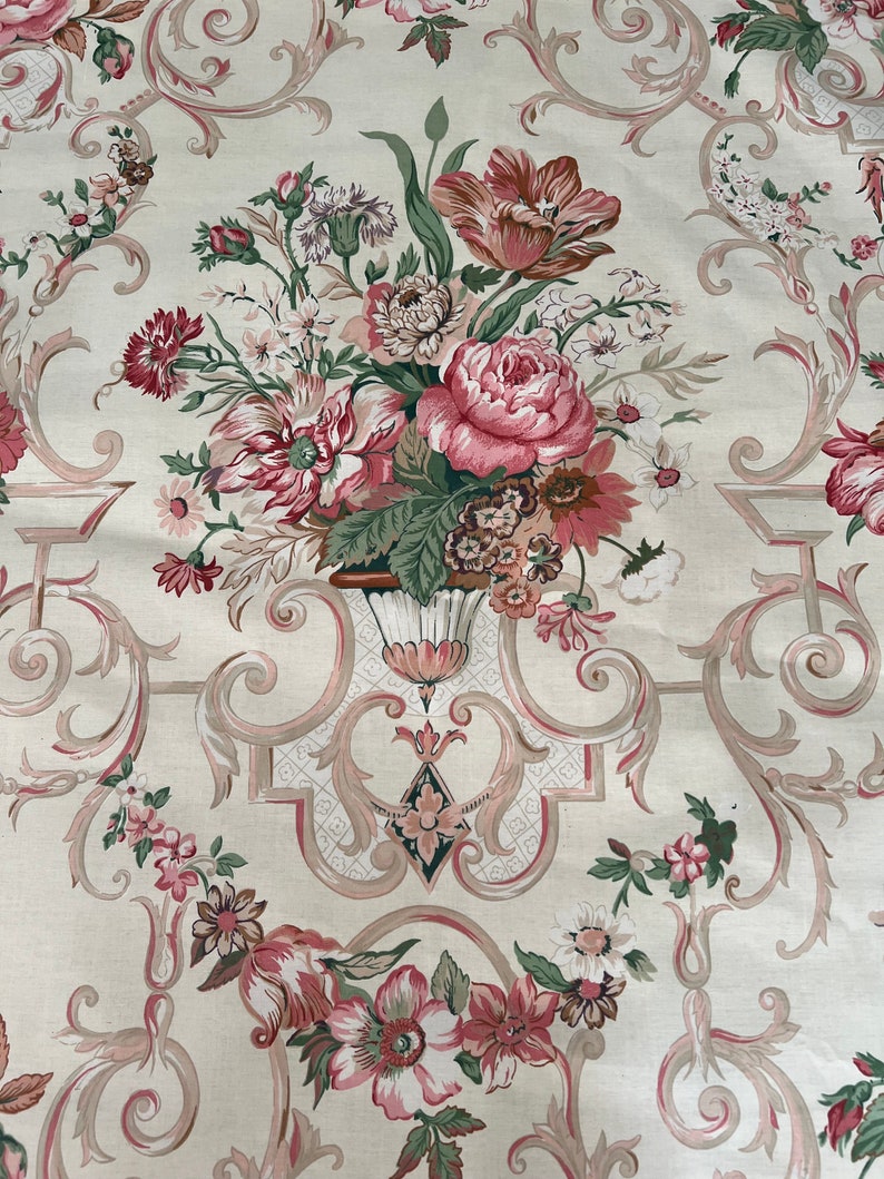 Floral Chintz Cotton Fabric: "glastonbury" Upholstery Fabric by Ramm - Etsy