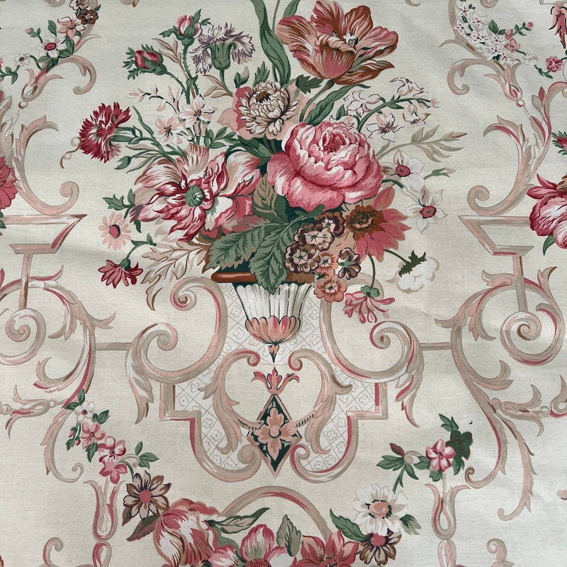 Floral Chintz Fabric - Etsy