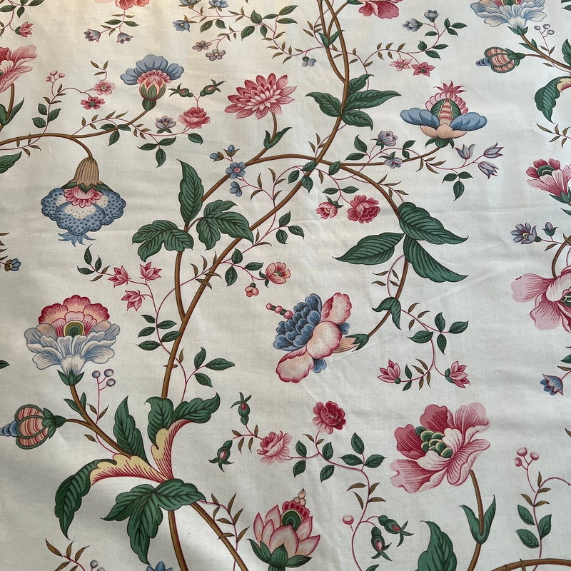 Floral Chintz Fabric - Etsy