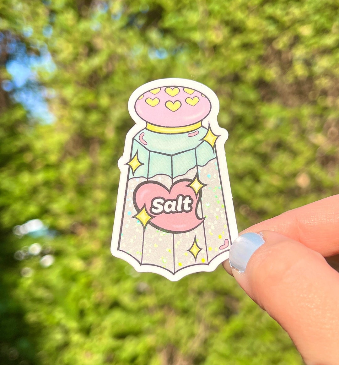 Glitter Salt Shaker Vintage Retro Pastel Style Sticker - Dysautonomia ...