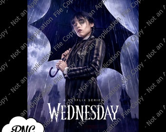 Wednesday Umbrella Png - Etsy