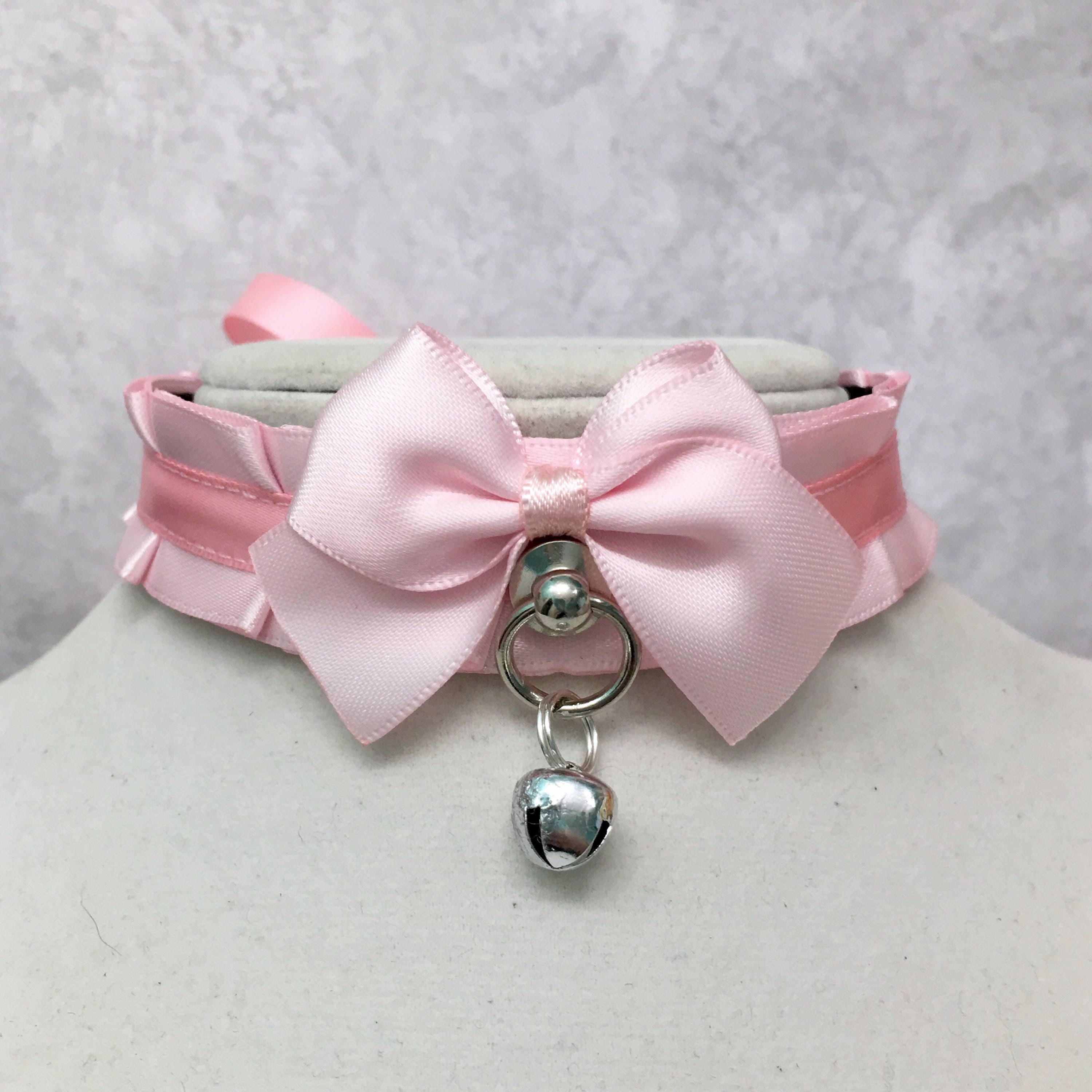 Simple Pastel Pink Collar Two Toned Lolita Kawaii Choker | Etsy