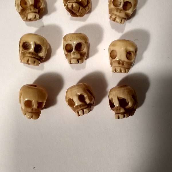 Skull Beads Bone - Etsy