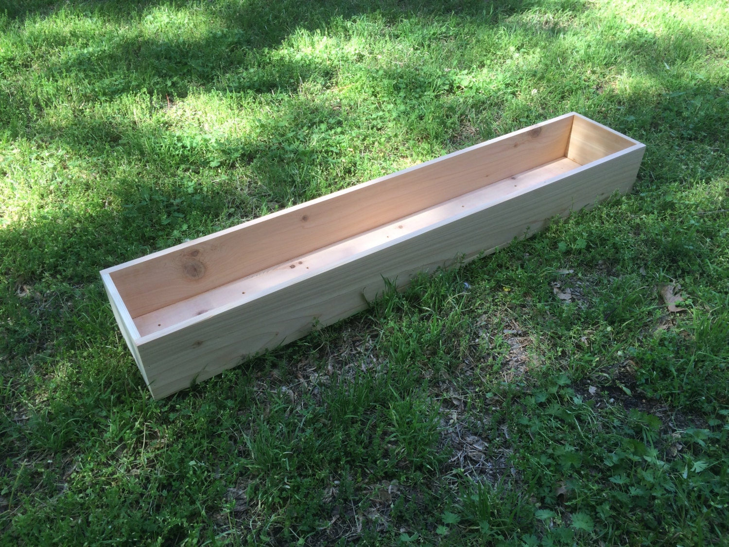 Cedar Box Window Planter, Assorted Sizes, Natural, Ready to Plant ...