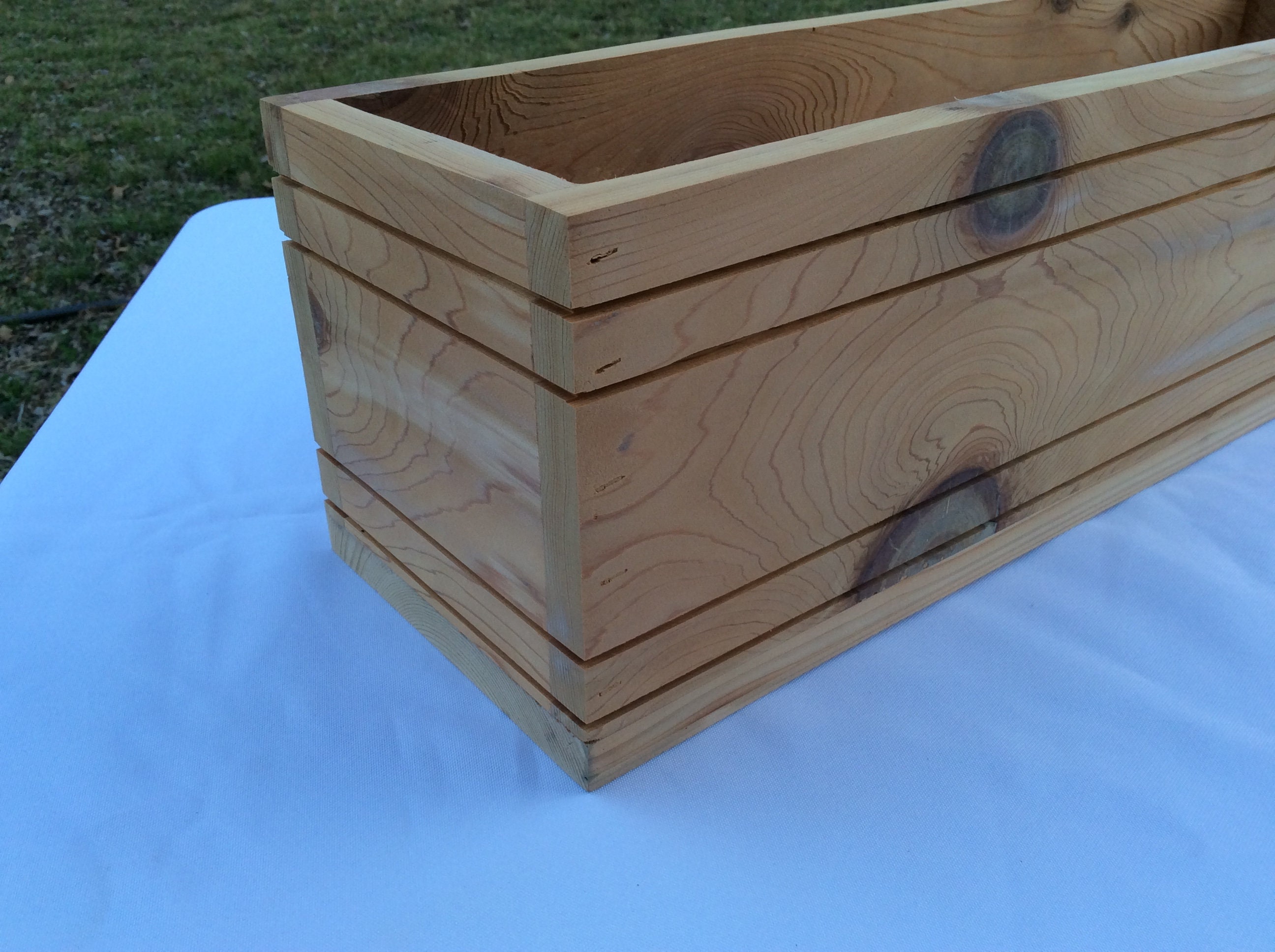 Contemporary Modern Style Cedar Box Window Planter, Assorted Sizes ...