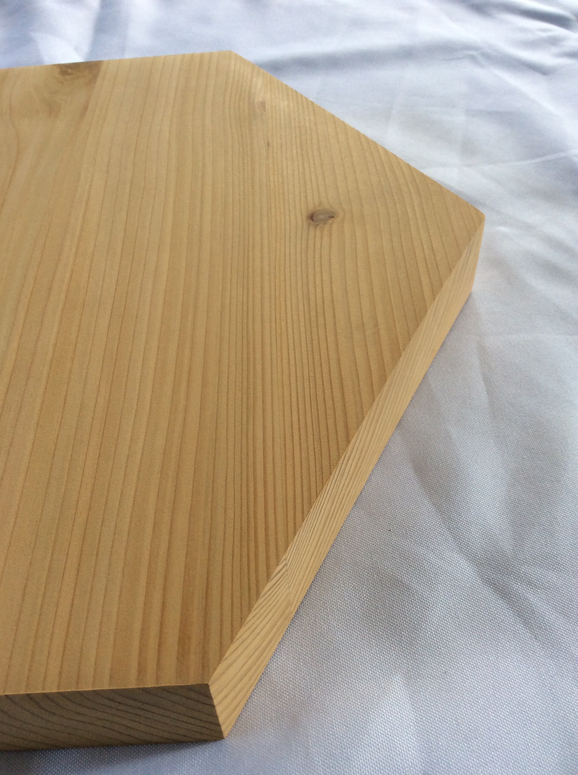 Hexagonal Wood Base, Assorted Wood Types, Natural, Ready to Use ...