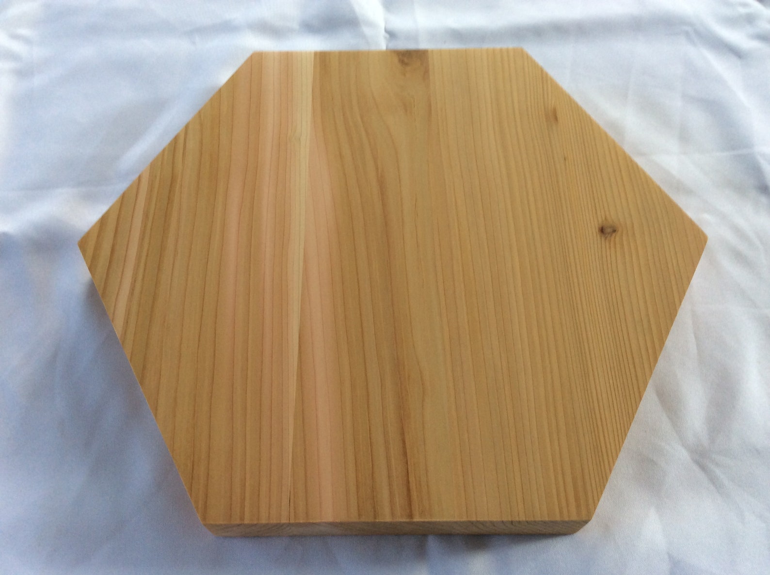 Hexagonal Wood Base, Assorted Wood Types, Natural, Ready to Use ...