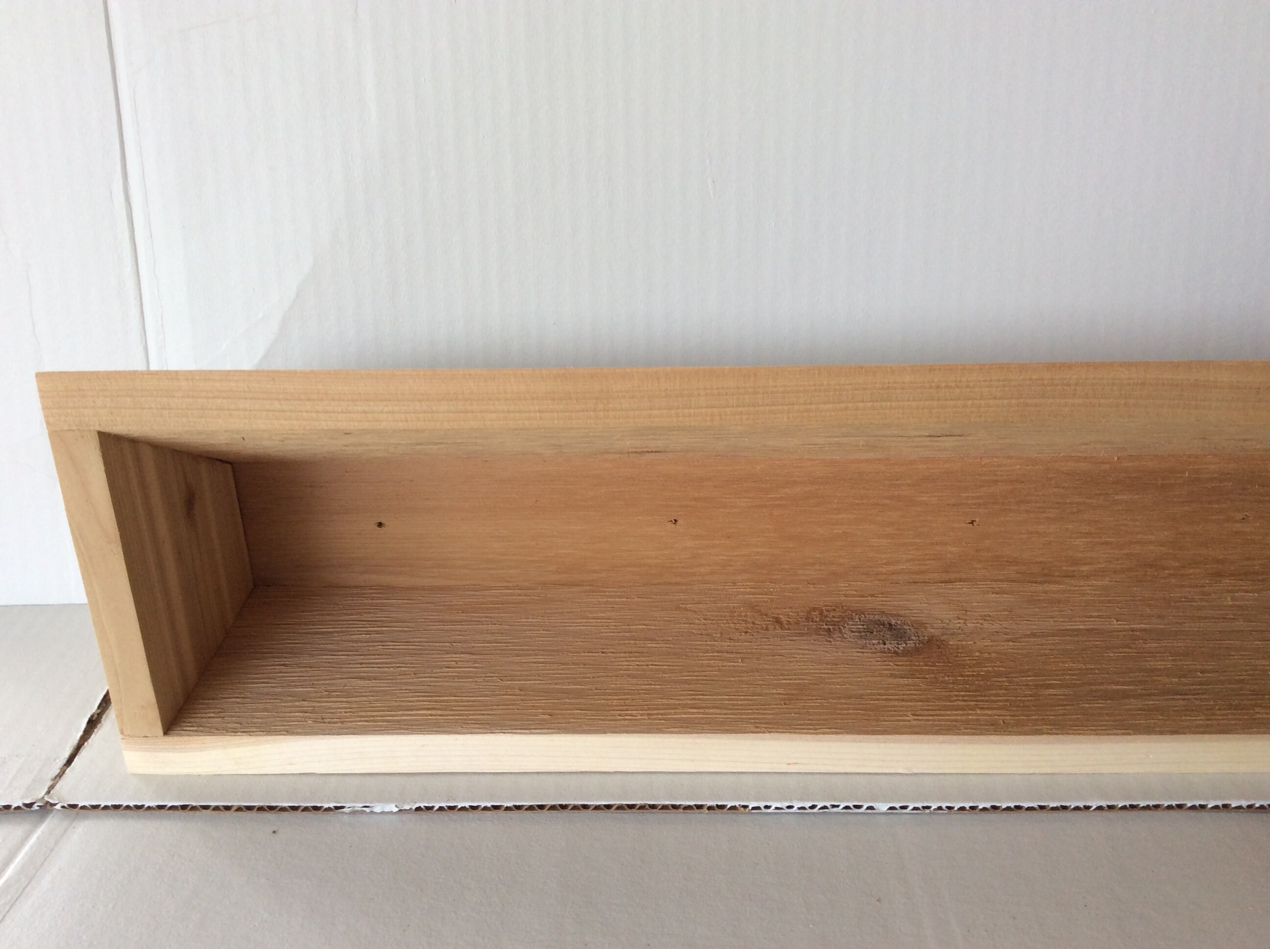 Angled Cedar Box Window Planter, Assorted Sizes, Natural, Ready to ...