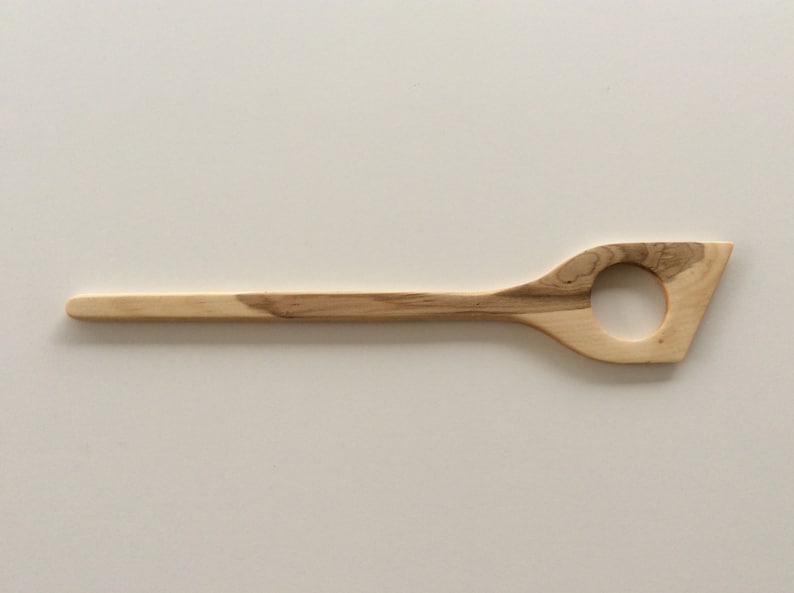Wooden Tapered Holed Spoon, Large, Stirring, Soup, Walnut, Cherry ...