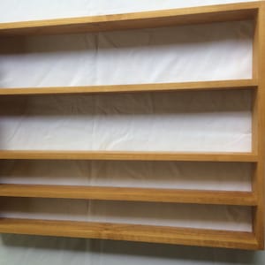 Customizable Countertop Spice Rack, Fixed Shelves, Assorted Wood Types ...