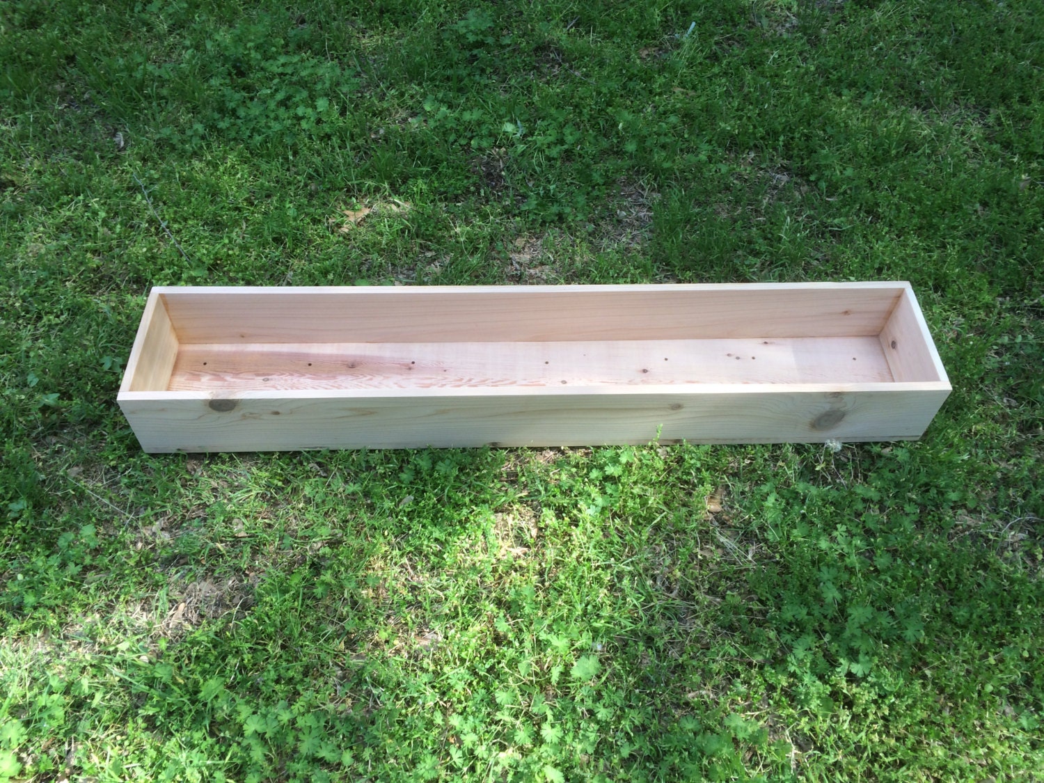 Cedar Box Window Planter, Assorted Sizes, Natural, Ready to Plant ...