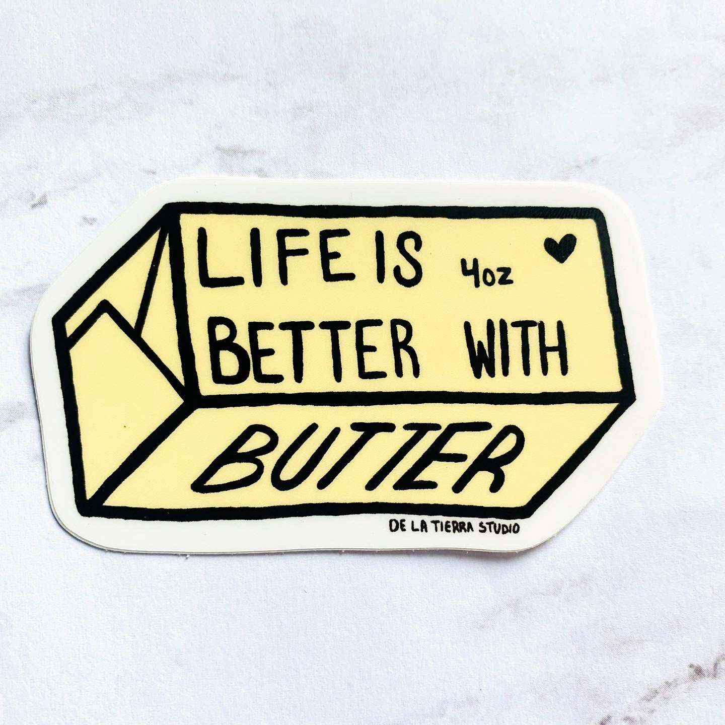 Life is Better With Butter Cute Laptop Sticker | Etsy