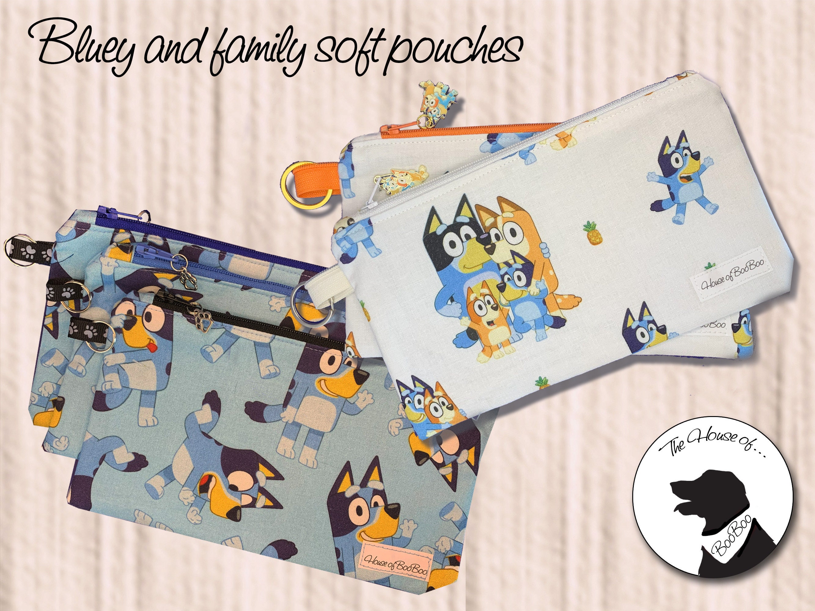 Bluey and Family Pouches - Etsy Australia