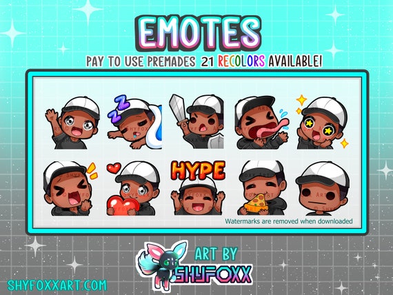 Dark Hat Guy Emote Pack Premade for Twitch and Discord - Etsy