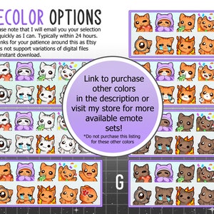 Pink Cat Premade Emote Pack (RECOLORS AVAILABLE) Digital Files for ...