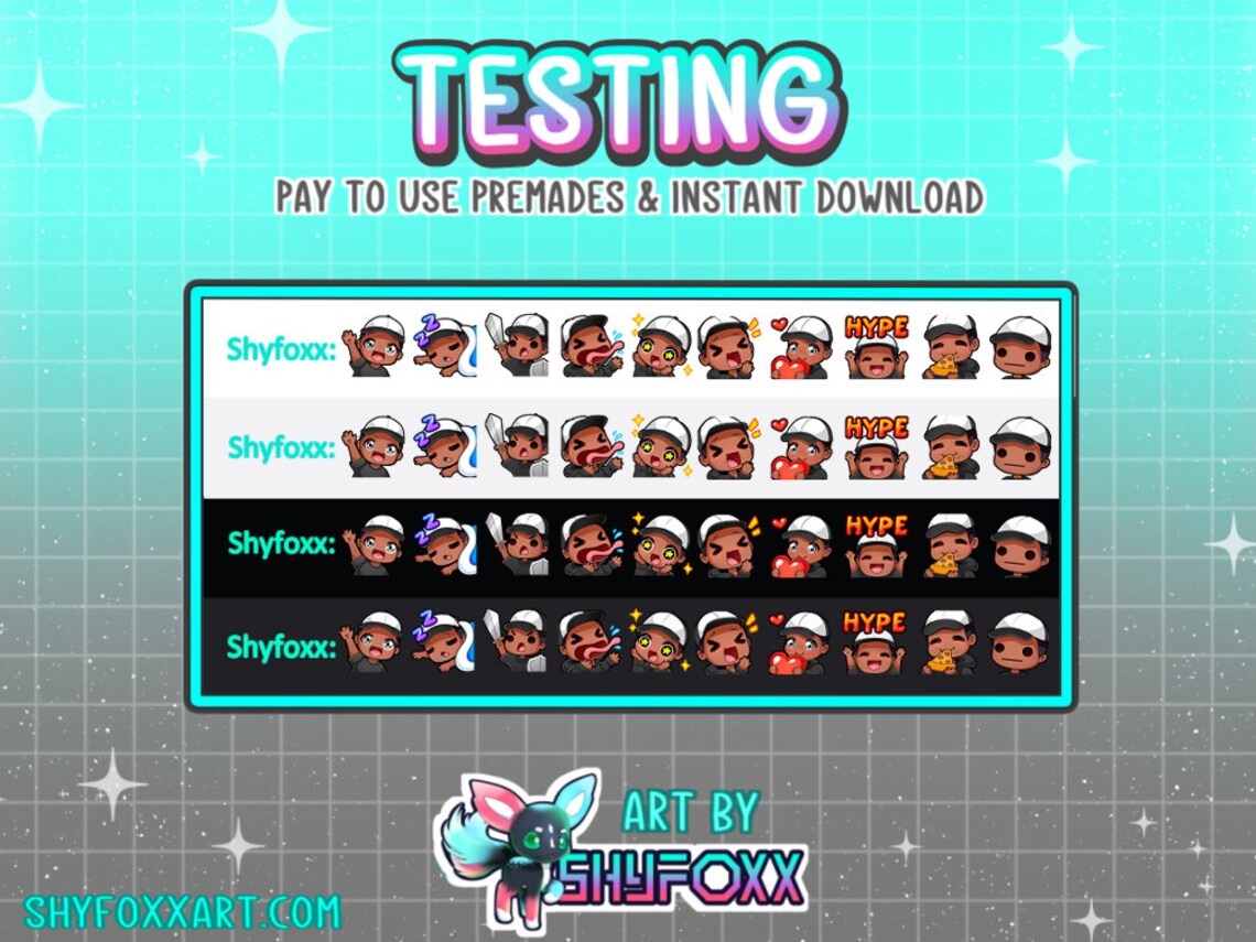 Dark Hat Guy Emote Pack Premade for Twitch and Discord - Etsy