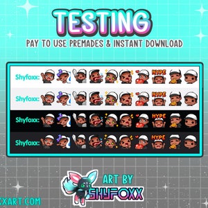 Dark Hat Guy Emote Pack Premade for Twitch and Discord Download Digital ...