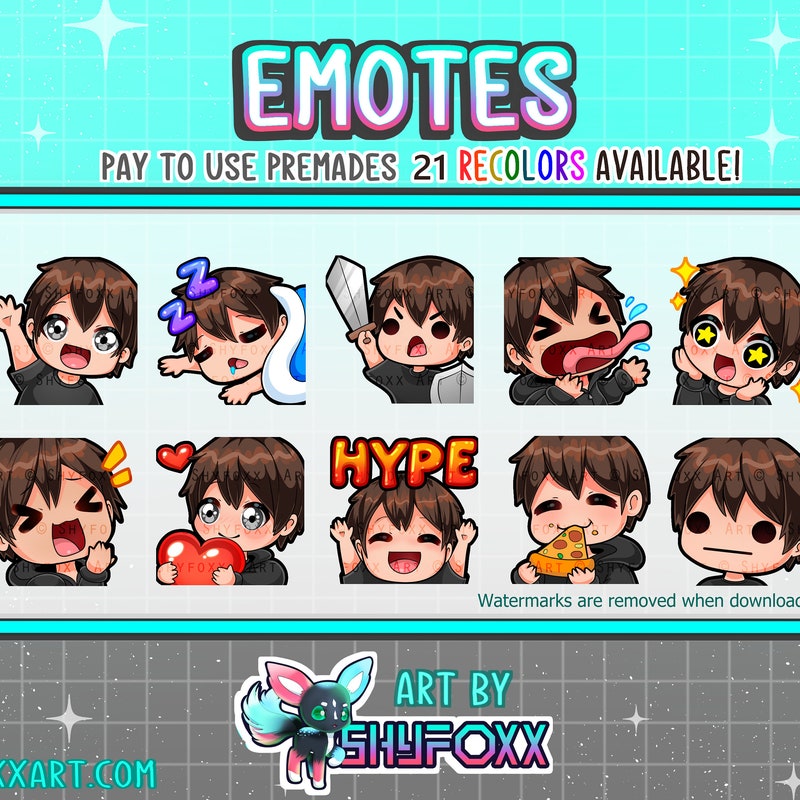 Guy With Hat Emotes - Etsy