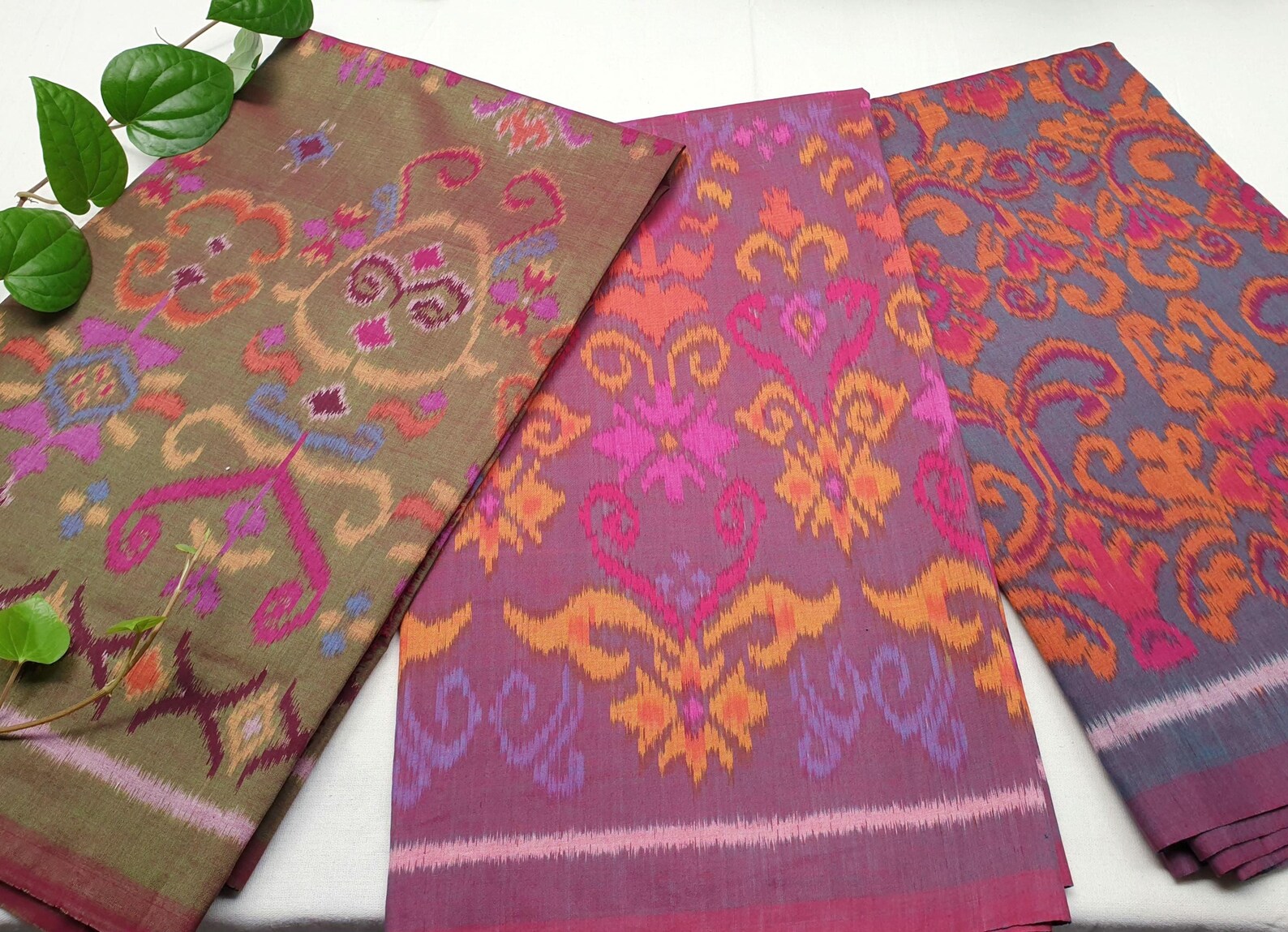 Premium Batik Sarongs Balinese Endek Traditional Woven Long Cotton Ikat ...