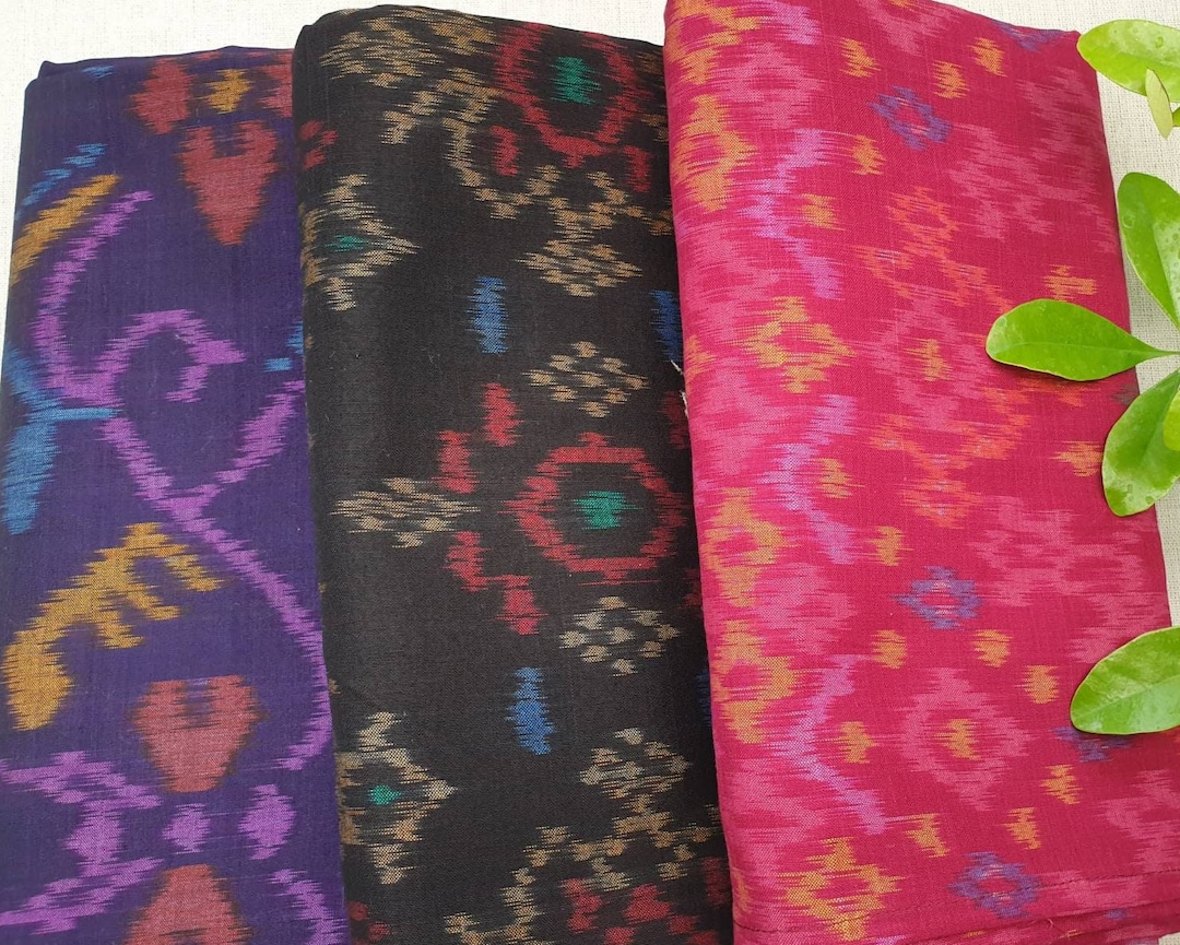 Long Soft Batik Sarongs Balinese Endek Traditional Woven Ikat Cotton ...