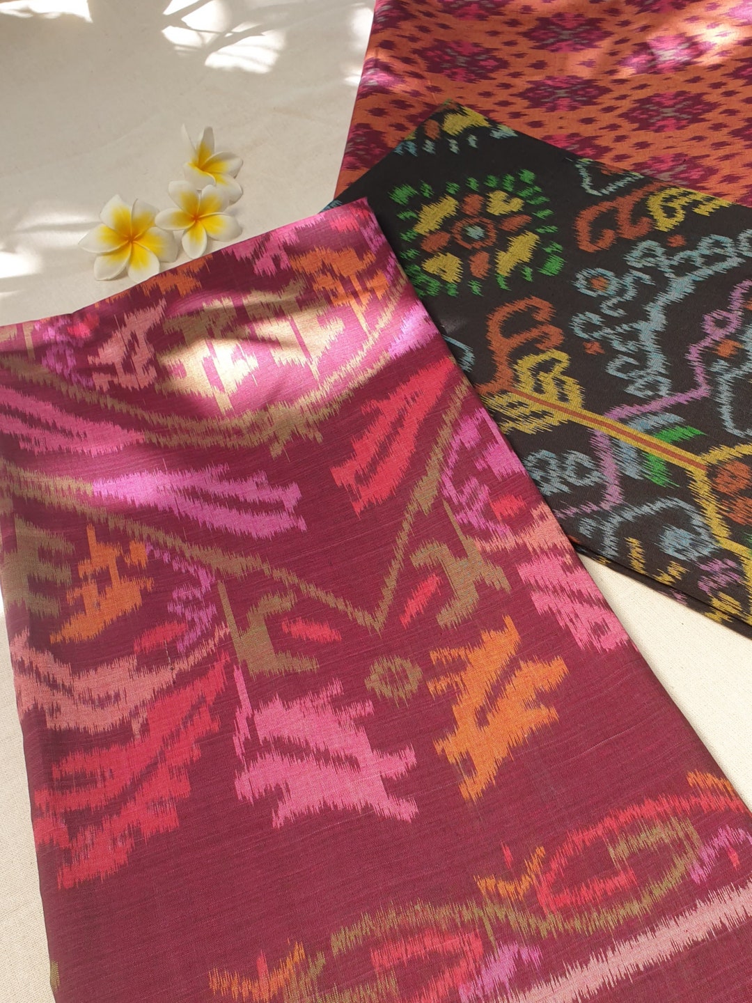 Sarong Batik Pattern Pareo, Muslin, Cotton Wrap. Traditional Indonesian ...