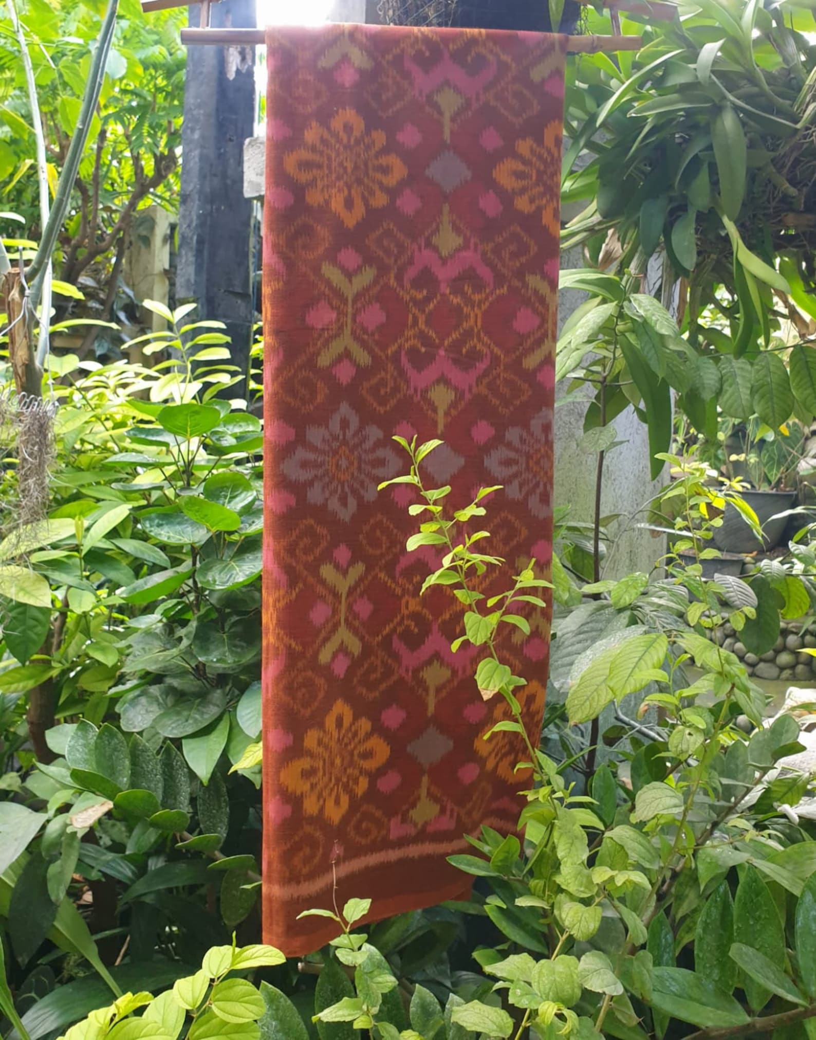 Traditional Balinese Endek Sarongs. Handwoven Cloth Sarongs to Wear ...