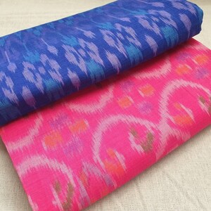 Long Soft Sarongs Balinese Endek Traditional Handwoven Blue/ Pink ...