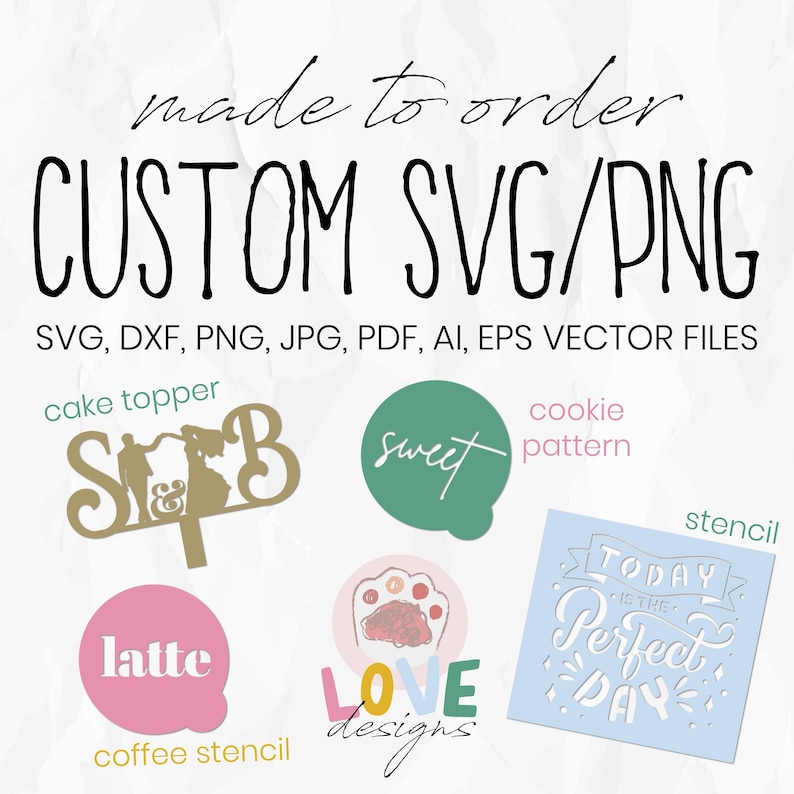 Custom SVG / PNG Custom SVG Files for Cricut Cameo - Etsy