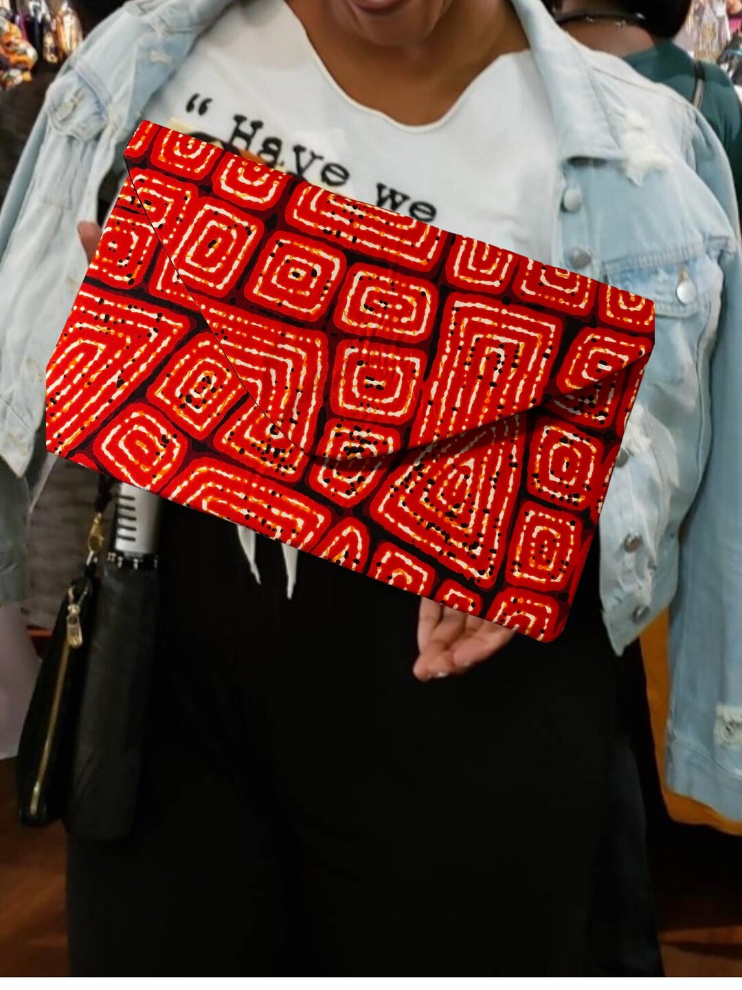 Tribal Fire Envelope Clutch - Etsy