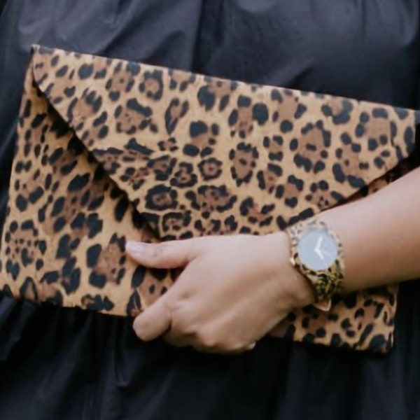 Leopard Clutch - Etsy