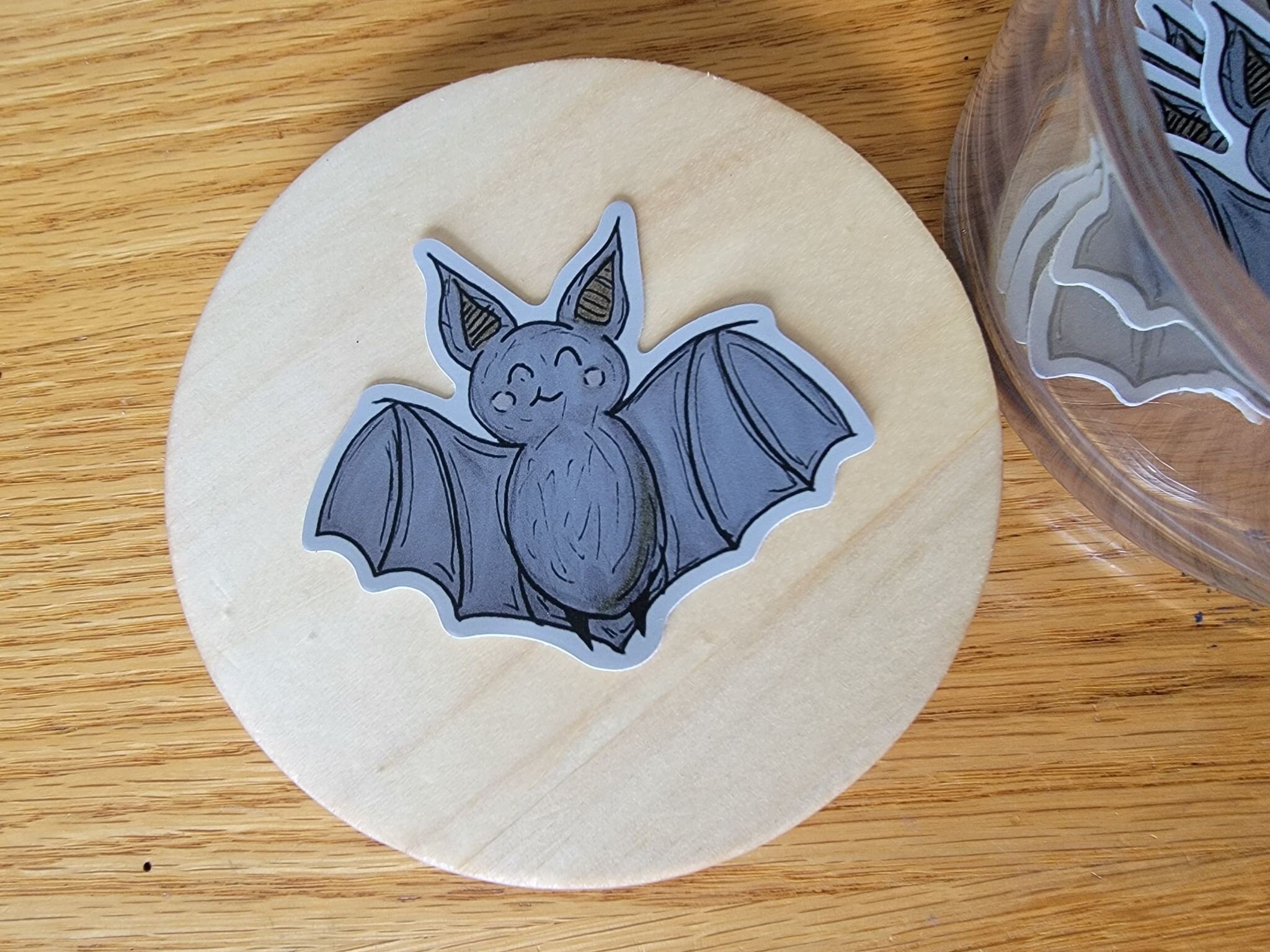 Cute Bat Sticker - Gus - Spooky Fam - Etsy