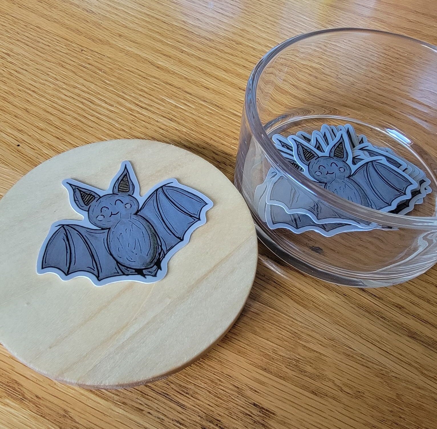 Cute Bat Sticker - Gus - Spooky Fam - Etsy