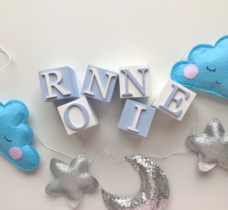 Wooden Baby Cube Custom Baby Name Blocks Personalised First | Etsy UK