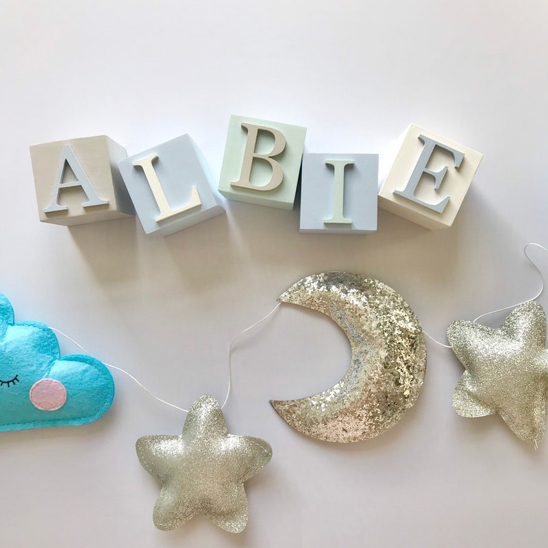 Baby Name Blocks - Etsy
