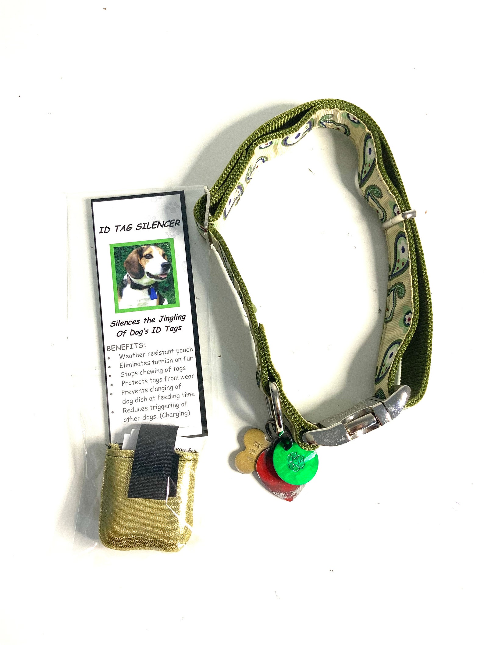 Pet Tag Silencer / Dog Tag Pouch /dog Tag Holder /dog ID Tag - Etsy