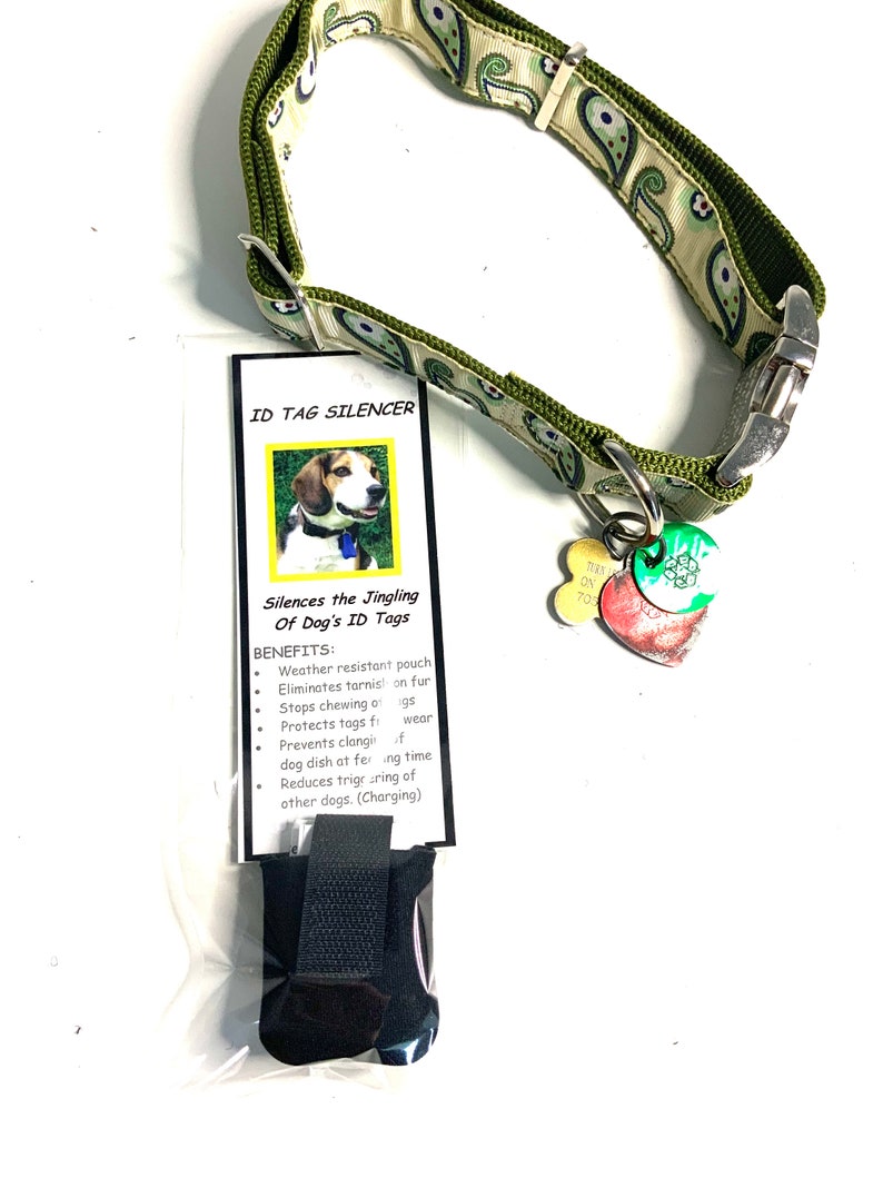 Pet Tag Silencer / Dog Tag Pouch /dog Tag Holder /dog ID Tag - Etsy