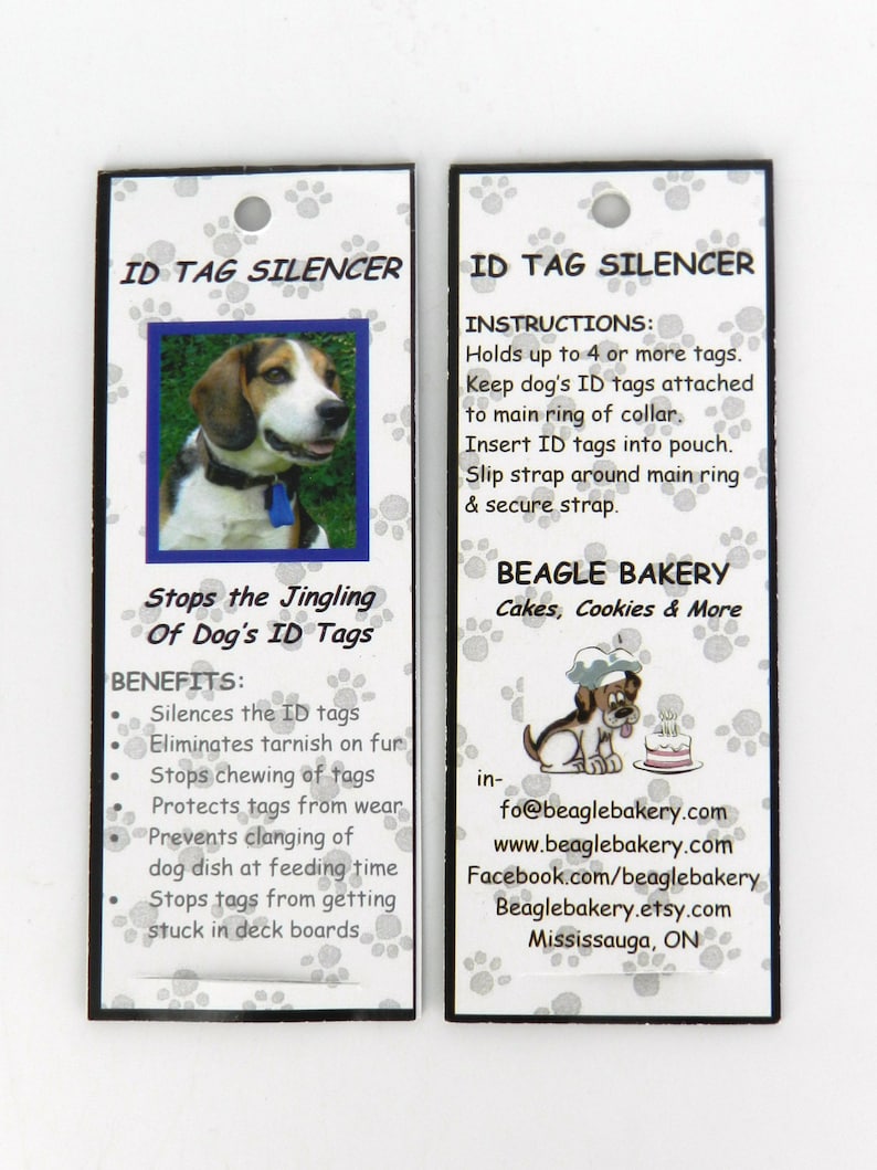 Pet Tag Silencer / Dog Tag Pouch /dog Tag Holder /dog ID Tag - Etsy