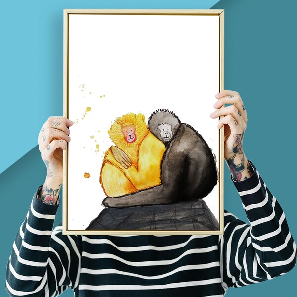 Gibbon - Etsy