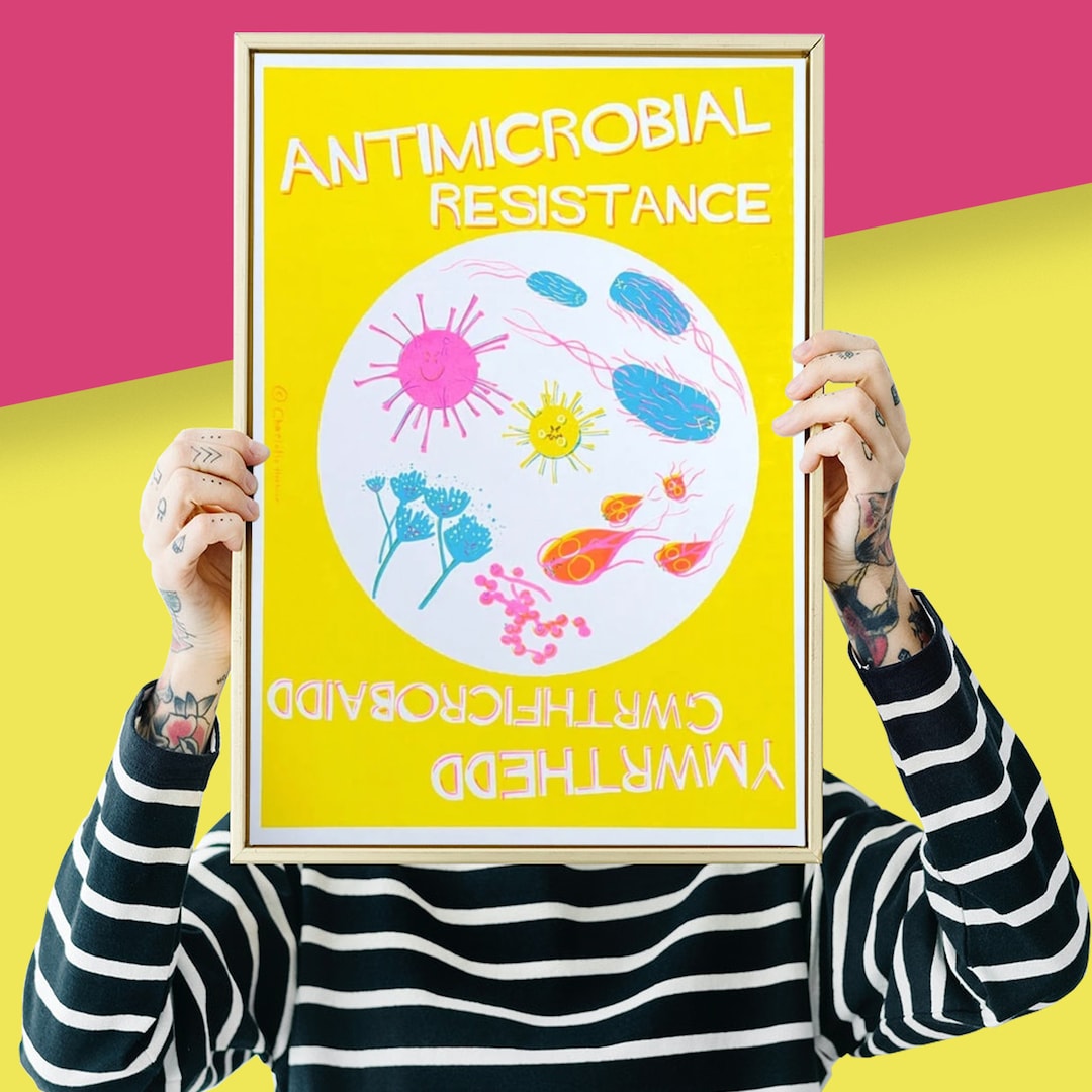 Antimicrobial Resistance A3 Print // Good Night Welsh Print // Welsh ...