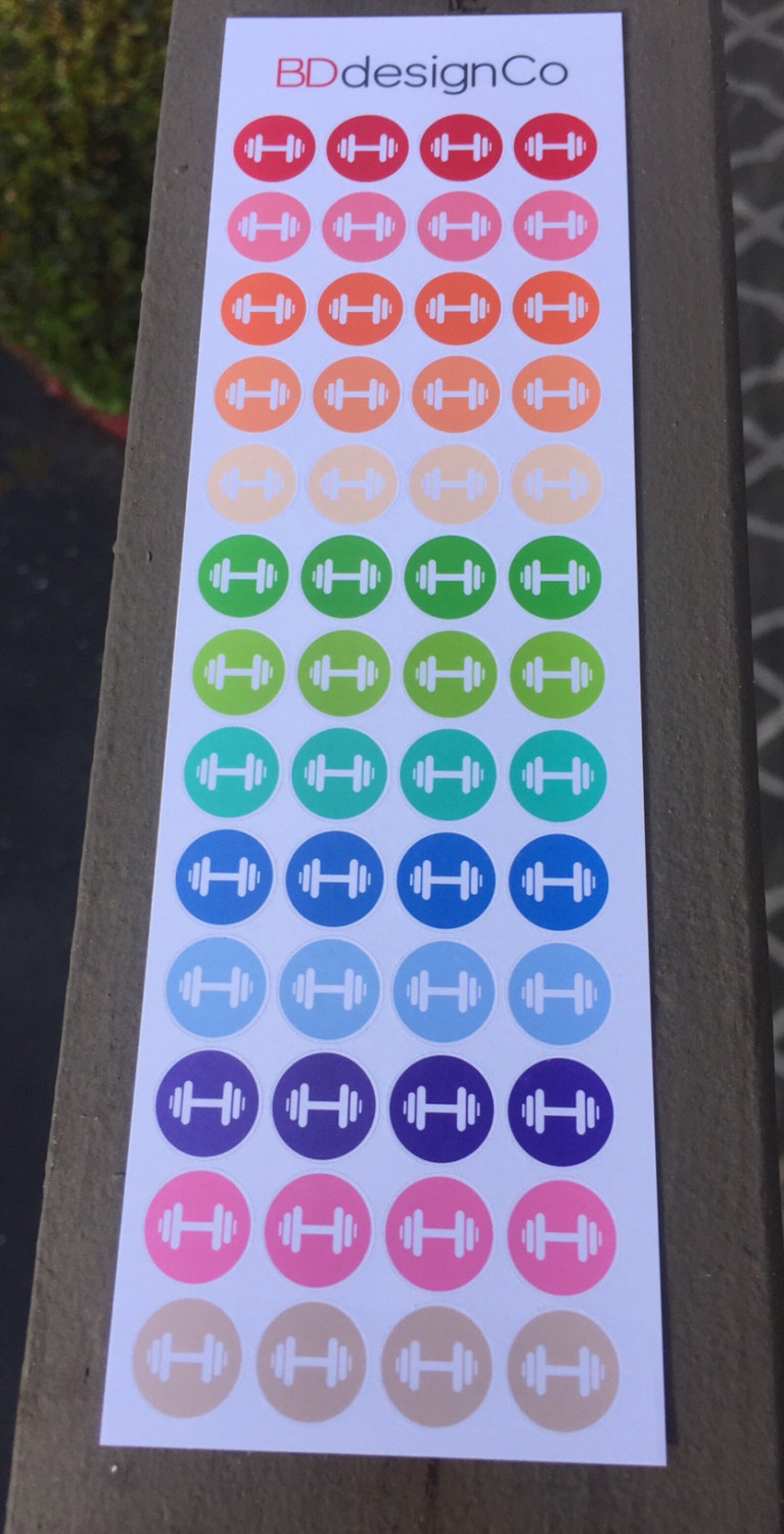 52 Weight Work Out Gym Stickers (matte or Glossy) - Etsy