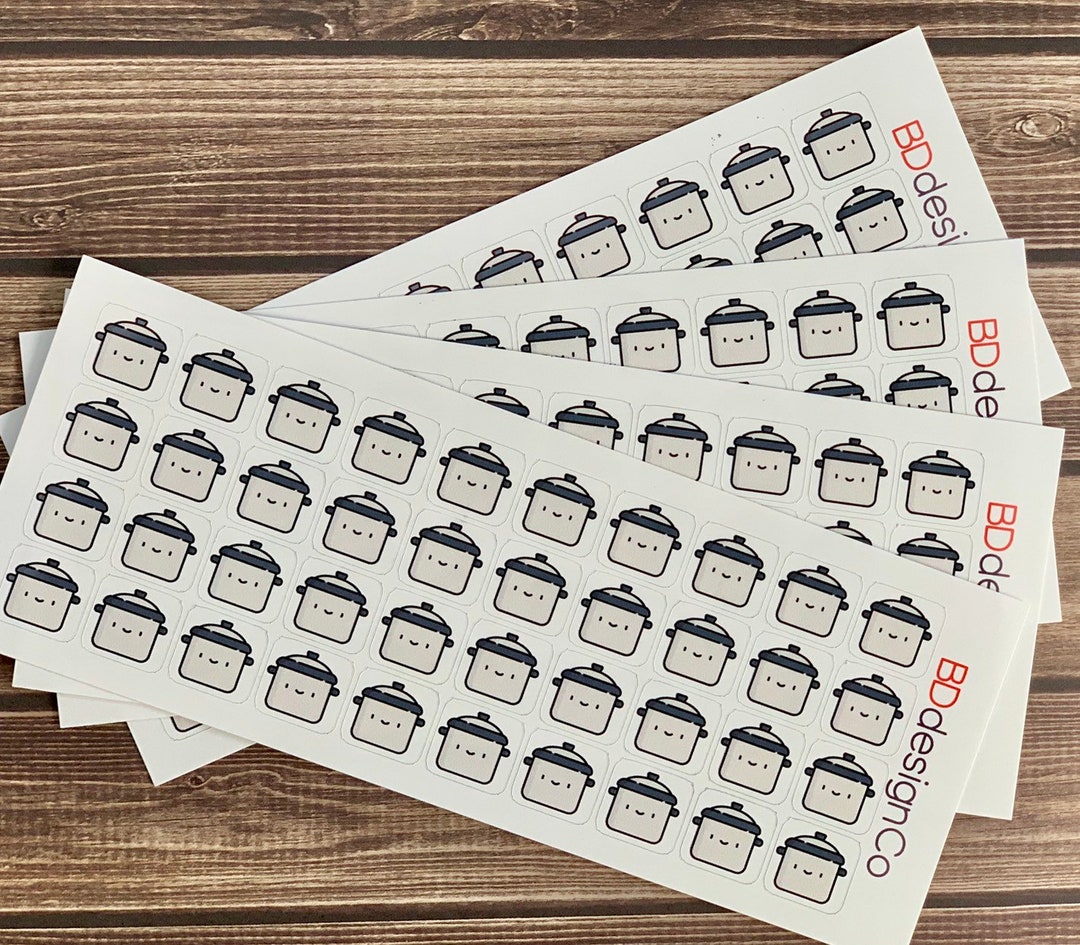 40 Crock Pot / Insta Pot Planner Stickers (matte or Glossy) - Etsy