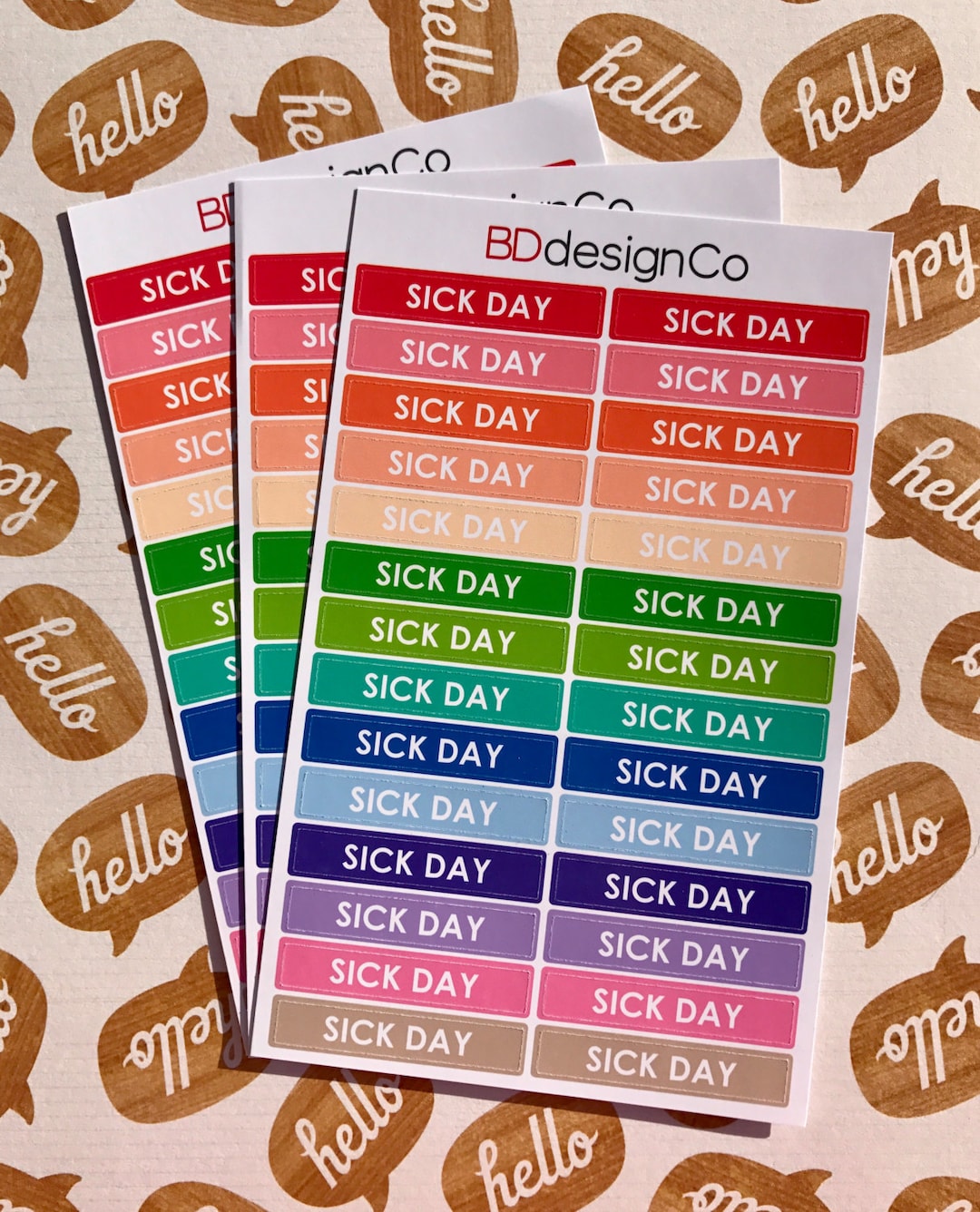 28 Sick Day Planner Stickers - Etsy
