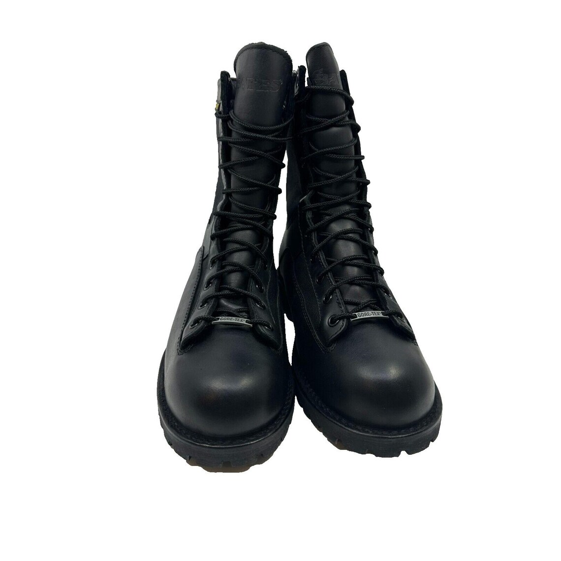 Bates Mens Leather Combat Boots Lace-up Gore Tex Size 8.5 US Black ...