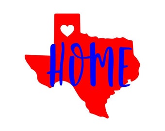 Texas Home Silhouette SVG PNG DXF Cutting Machine File - Etsy