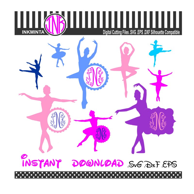 Ballerina Monogram - Etsy