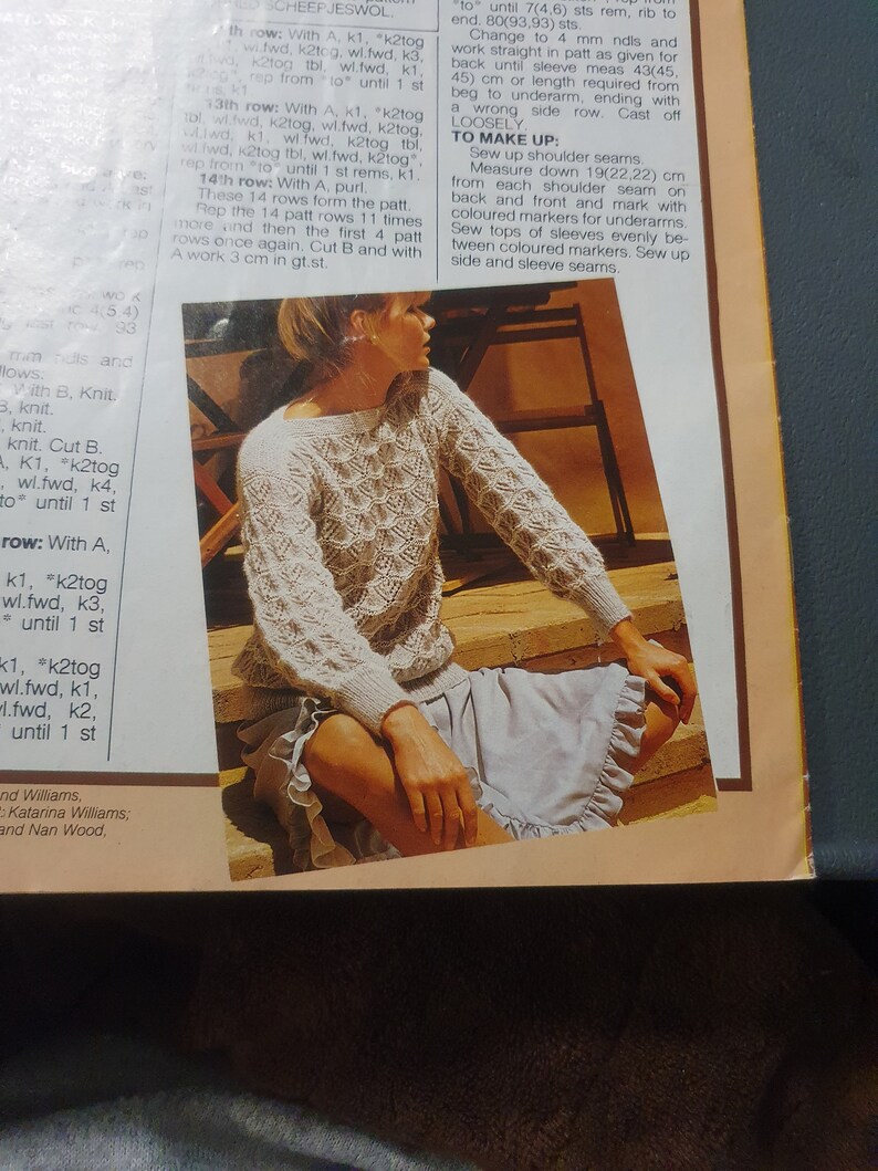Thorobred Scheepjeswol Autumn Knitting Patterns Vintage 1980s - Etsy ...
