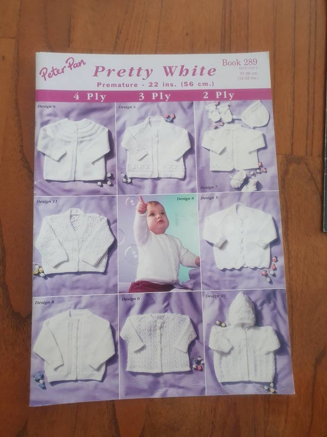 Peter Pan Baby Knitting Pattern Book Sizes Premmie to 18 Months 4 3 and ...
