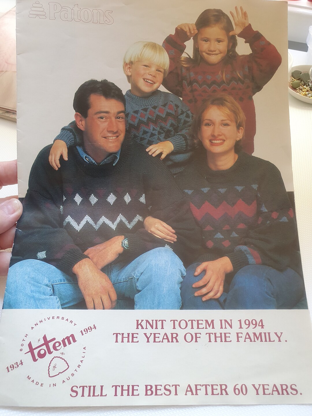 Patons 60th Anniversay Family Fair Isle Jumper Patterns in 8ply Totem ...