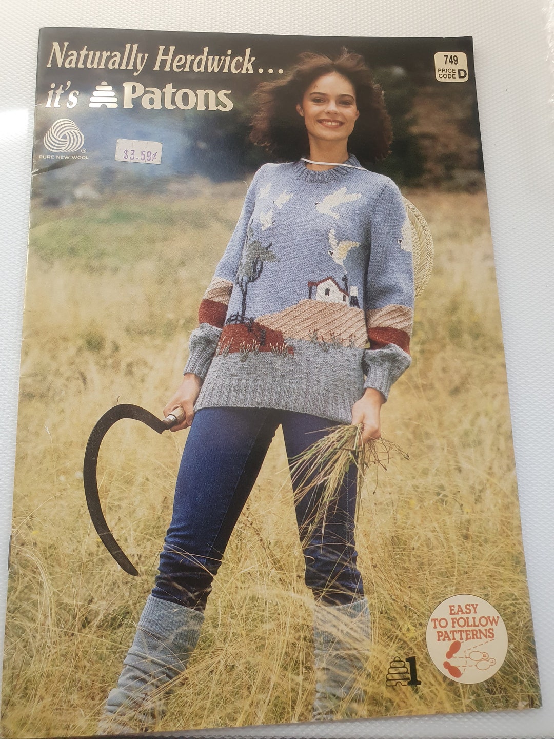 Vintage 8ply Knitting Pattern Book Herdwick Yarns - Etsy